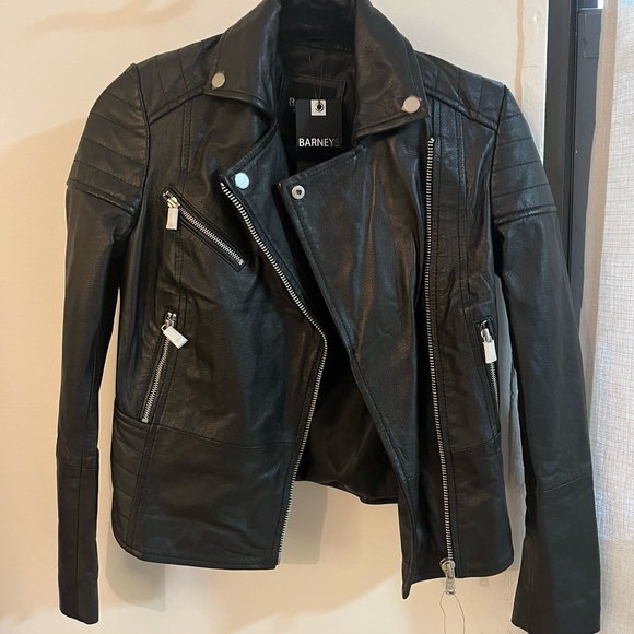 Jackets & Coats | Barneys Originals Clara Real Leather Jacket | Poshmark
